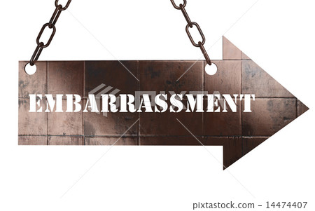 embarrassment word on metal pointer - Stock Illustration [14474407] - PIXTA