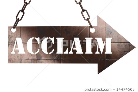 acclaim word on metal pointer - Stock Illustration [14474503] - PIXTA