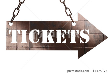 tickets word on metal pointer - Stock Illustration [14475173] - PIXTA