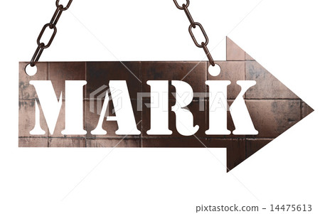 mark word on metal pointer - Stock Illustration [14475613] - PIXTA