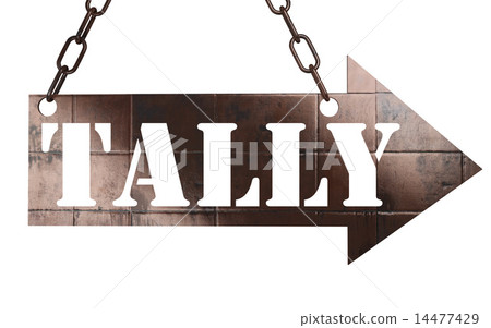 tally word on metal pointer - Stock Illustration [14477429] - PIXTA