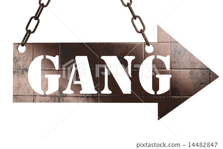 gang word on metal pointer - Stock Illustration [14482847] - PIXTA