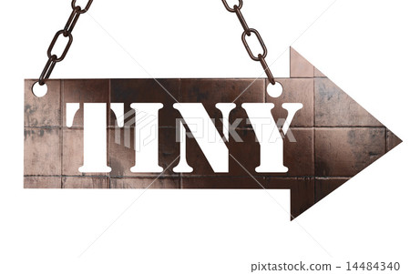 tiny word on metal pointer - Stock Illustration [14484340] - PIXTA