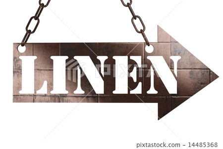 linen word on metal pointer - Stock Illustration [14485368] - PIXTA