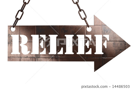 relief word on metal pointer - Stock Illustration [14486503] - PIXTA