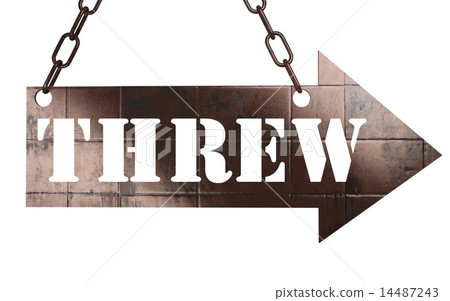 threw word on metal pointer - Stock Illustration [14487243] - PIXTA