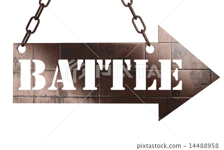 battle word on metal pointer - Stock Illustration [14488958] - PIXTA