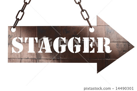 stagger word on metal pointer - Stock Illustration [14490301] - PIXTA