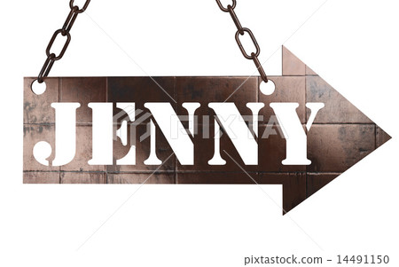 jenny word on metal pointer - Stock Illustration [14491150] - PIXTA