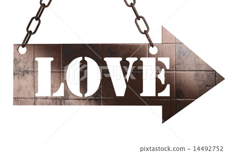 love word on metal pointer - Stock Illustration [14492752] - PIXTA