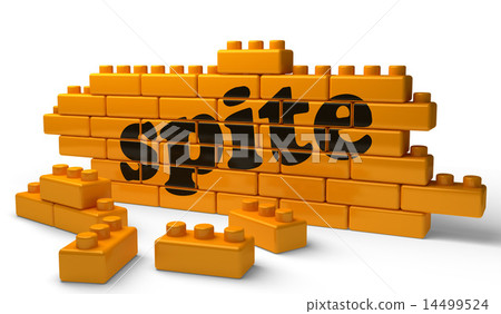 spite word on yellow brick wall - Stock Illustration [14499524] - PIXTA