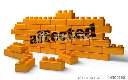affected word on yellow brick wall - Stock Illustration [14504660] - PIXTA