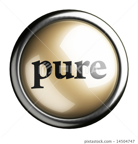pure word on isolated button - Stock Illustration [14504747] - PIXTA