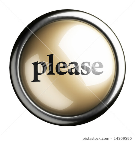 please word on isolated button - Stock Illustration [14509590] - PIXTA