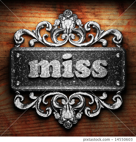 miss word of iron on wooden background - Stock Illustration [14550603 ...