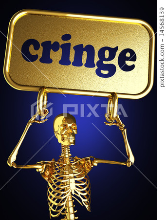 cringe word and golden skeleton - Stock Illustration [14568139] - PIXTA
