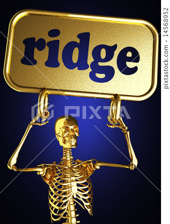 ridge word and golden skeleton - Stock Illustration [14568952] - PIXTA