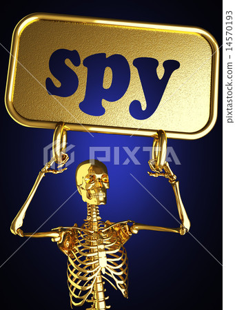 spy word and golden skeleton - Stock Illustration [14570193] - PIXTA