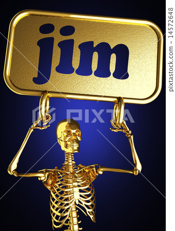 jim word and golden skeleton - Stock Illustration [14572648] - PIXTA