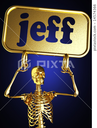 jeff word and golden skeleton - Stock Illustration [14574366] - PIXTA
