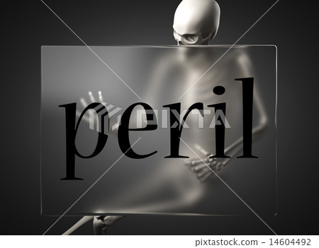 peril word on glass and skeleton - Stock Illustration [14604492] - PIXTA