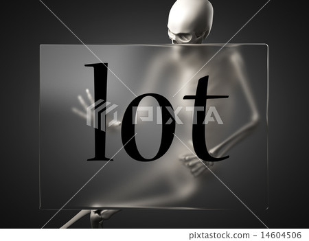 lot word on glass and skeleton - Stock Illustration [14604506] - PIXTA