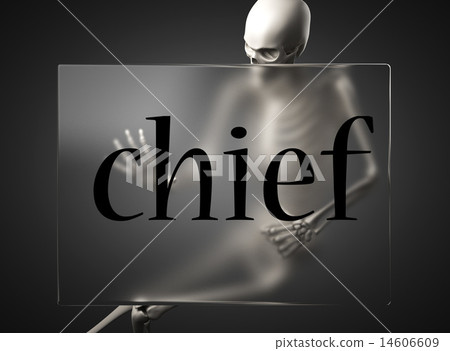 chief word on glass and skeleton - Stock Illustration [14606609] - PIXTA