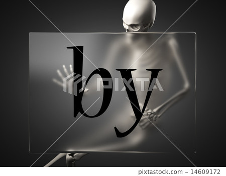 by word on glass and skeleton - Stock Illustration [14609172] - PIXTA