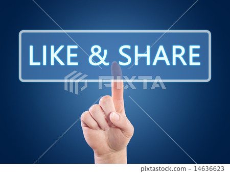 Like and Share - Stock Illustration [14636623] - PIXTA