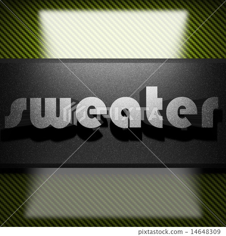 sweater word of iron on carbon - Stock Illustration [14648309] - PIXTA