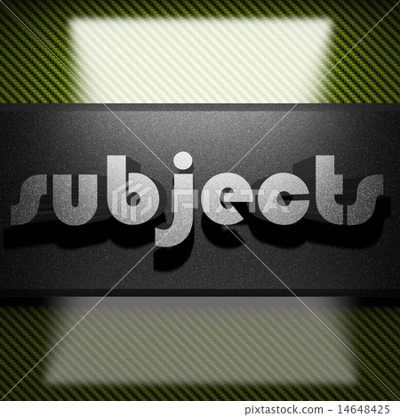 subjects word of iron on carbon - Stock Illustration [14648425] - PIXTA