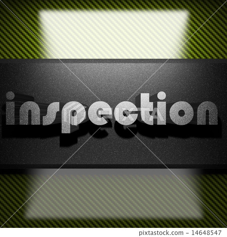 inspection word of iron on carbon - Stock Illustration [14648547] - PIXTA