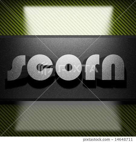 scorn word of iron on carbon - Stock Illustration [14648711] - PIXTA