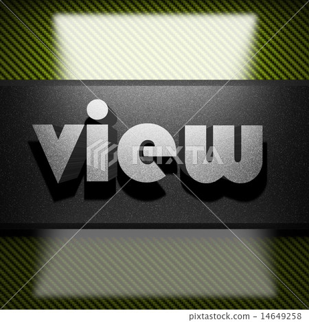 view word of iron on carbon - Stock Illustration [14649258] - PIXTA