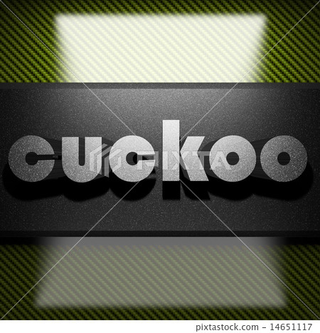 cuckoo word of iron on carbon - Stock Illustration [14651117] - PIXTA