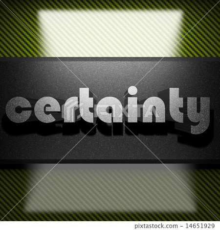 certainty word of iron on carbon - Stock Illustration [14651929] - PIXTA