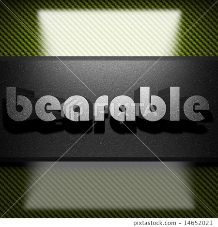 bearable word of iron on carbon - Stock Illustration [14652021] - PIXTA