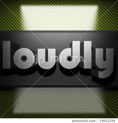 loudly word of iron on carbon - Stock Illustration [14652284] - PIXTA