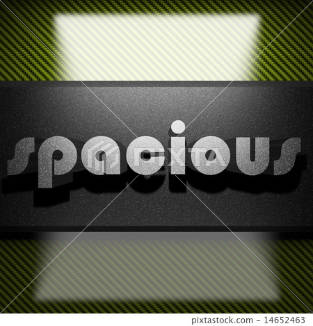 spacious word of iron on carbon - Stock Illustration [14652463] - PIXTA