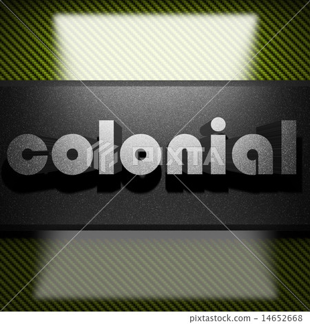 colonial word of iron on carbon - Stock Illustration [14652668] - PIXTA