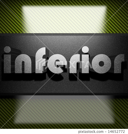 inferior word of iron on carbon - Stock Illustration [14652772] - PIXTA