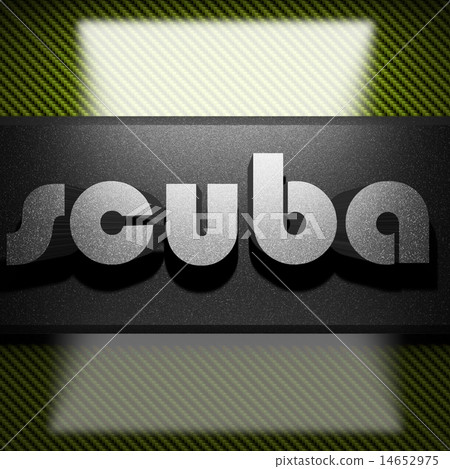 scuba word of iron on carbon - Stock Illustration [14652975] - PIXTA