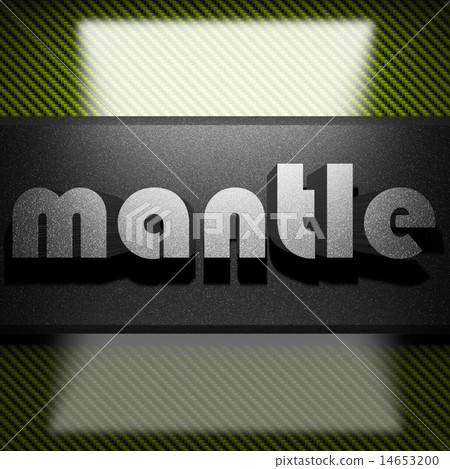 mantle word of iron on carbon - Stock Illustration [14653200] - PIXTA