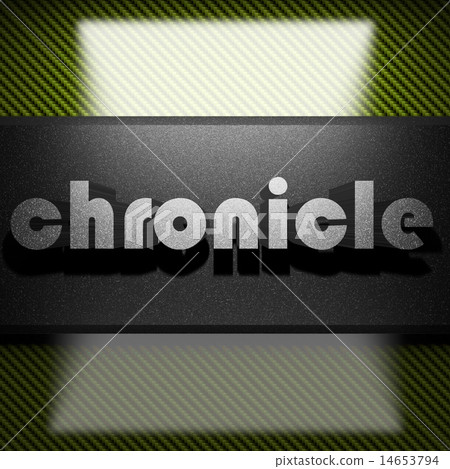 chronicle word of iron on carbon - Stock Illustration [14653794] - PIXTA