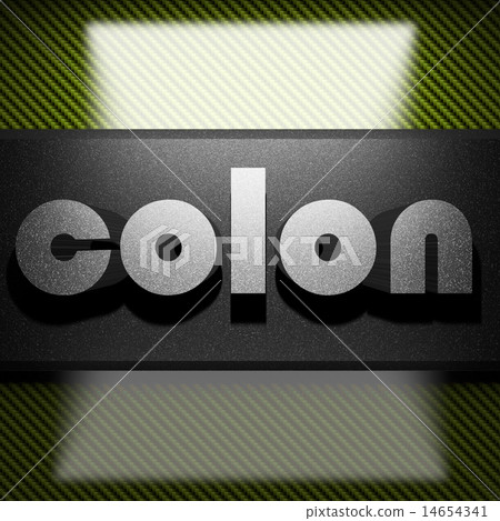 colon word of iron on carbon - Stock Illustration [14654341] - PIXTA