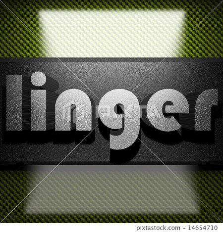 linger word of iron on carbon - Stock Illustration [14654710] - PIXTA