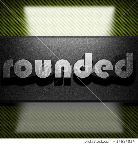 rounded word of iron on carbon - Stock Illustration [14654834] - PIXTA