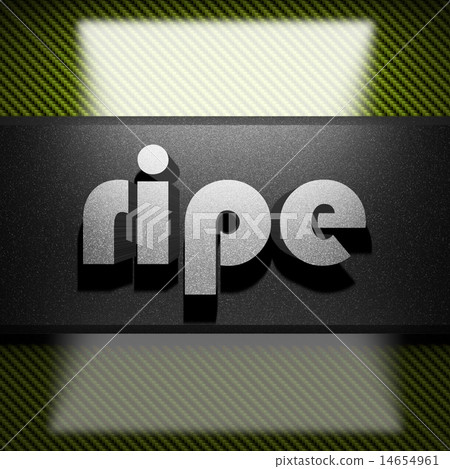 ripe word of iron on carbon - Stock Illustration [14654961] - PIXTA