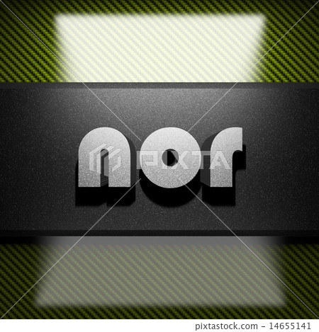 nor word of iron on carbon - Stock Illustration [14655141] - PIXTA