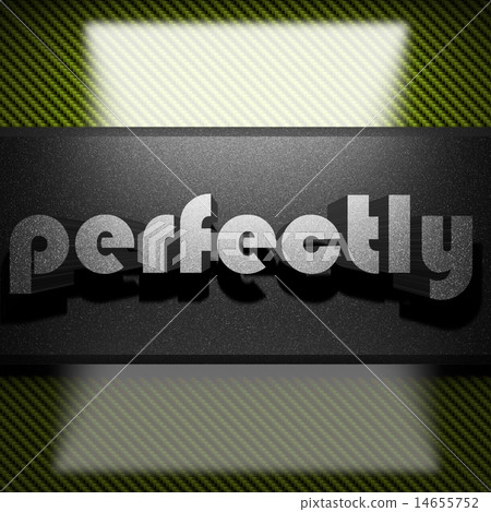 perfectly word of iron on carbon - Stock Illustration [14655752] - PIXTA